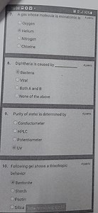 18:08A gas whose molecule is monatomic is4 paintsOxygenHeli... | Filo