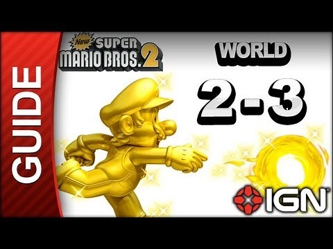 New Super Mario Bros. 2 - Star Coin Guide - World 2-3 - Walkthrough