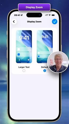 Display zoom - making your iPhone easier to use. Want more: www.theiPadman.com/feb2026 | The IPAD Man