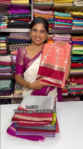 ✨ Banarasi Silk Saree – ₹1,399! 🌸