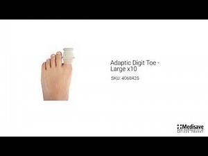 Adaptic Digit Toe Large x10 4068425