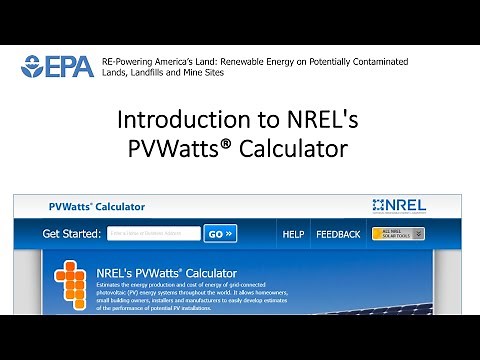 01 - Introduction to NREL's PVWatts® Calculator (1:55)