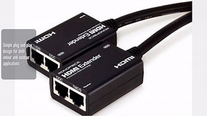 Monoprice HDMI Extender - Using Cat5e or CAT6 Cable, Extend Up to 98-Feet, HDCP Pass-Through, Up to 1080p Resolution