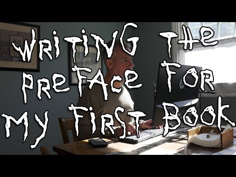 writing the preface for my first book