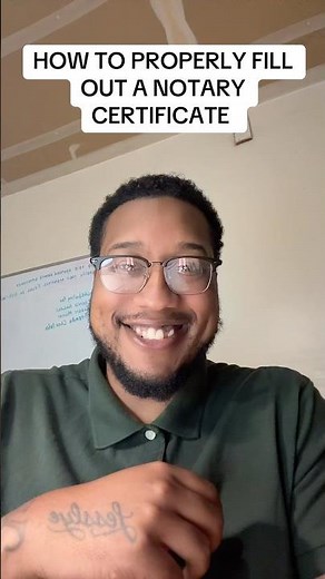 How to properly fill out a notary certificate