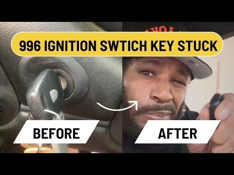 996 Porsche $13 Fix Ignition Switch Repair With Key Stuck INSIDE