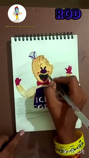 ice scream ROD drawing🎨। shri ram art and craft world। #shorts #ytshorts