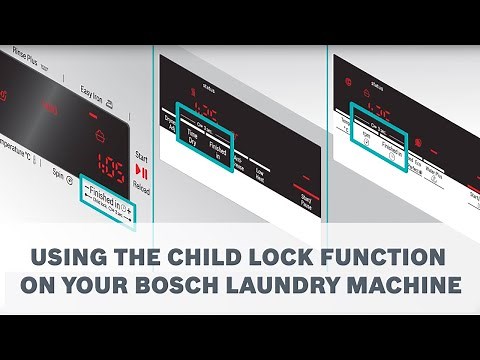 Using the Child Lock function on your Bosch laundry machine