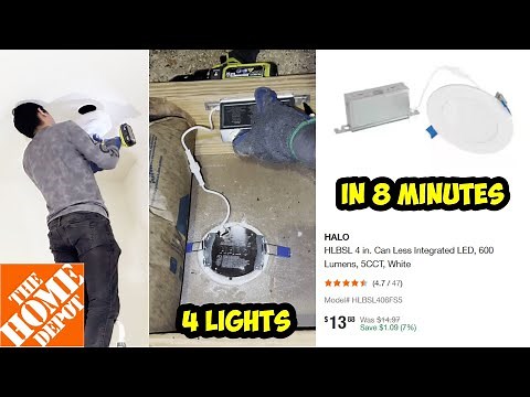 Home Depot HALO 4 in Canless Recessed Lighting ($15 each from Home Depot)