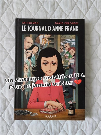 Un livre nécessaire. Adapté avec sensibilité, ce journal graphique est une porte d'entrée parfaite pour les jeunes lecteurs. #annefrank #bdhistorique #ww2 #booktokfr #devoirdememoire