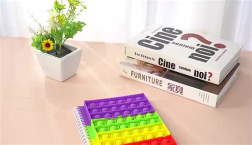 Pop it notebook #pop #popit #popitgame #poptoys #notebook #notebookcover #silicone #stationery #manufacturer