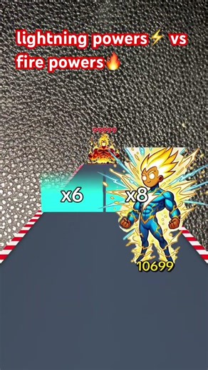 lightning powers vs fire powers🔥⚡️