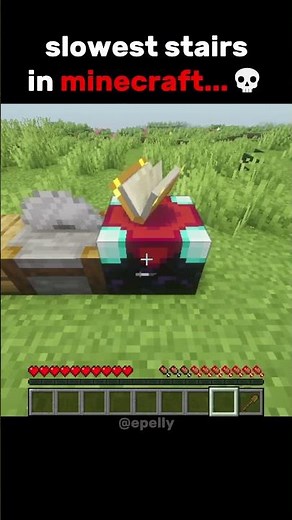 slowest stairs in minecraft...💀 #minecraft #shorts #slowed