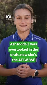 22K views · 492 reactions | Ash Riddell has to be one of the best examples of why you shouldn't give up. Overlooked twice in the draft, now she's the AFLW best and fairest.  Keep up with all the latest sport news and analysis on the ABC listen app: ab.co/ABCListenApp | ABC Sport | Facebook