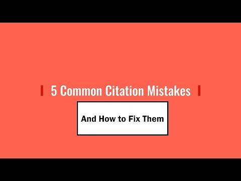 5 Common Citation Mistakes and How to Fix Them