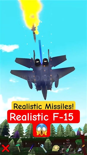 Roblox Build a Boat for Treasure Realistic Missiles on a Realistic F-15 Fighter Jet! #babft #roblox