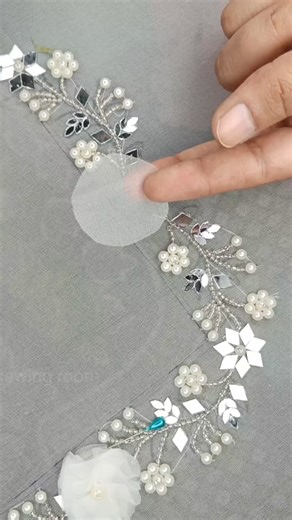 Dress Design, Embroidery Design, Flower, Mirror work Dress #viral #sewing #trending #stitching #styles #dress #embroidery #mirrorwork | GO CHIC
