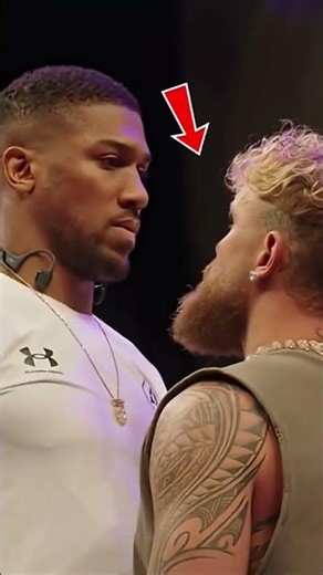 Jake paul vs Anthony Joshua face off 🥊 #shorts