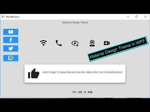 Material Design in WPF in C#