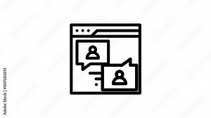 messaging app animated icon