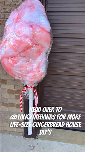 DIY Jumbo Cotton Candy | Building a Life Size Gingerbread House
