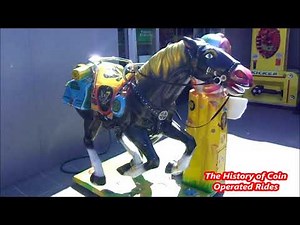 1990s Coin Operated Horse Kiddie Ride - Pony Express (Broken)