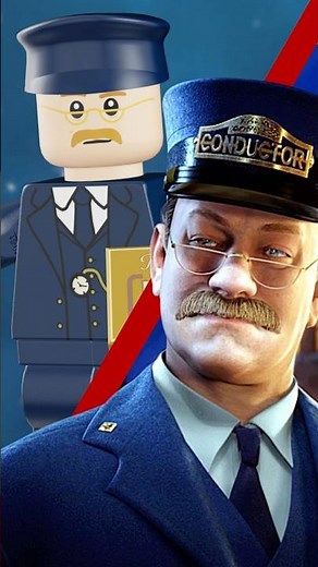 Making the Conductor from the Polar Express in Lego! #lego #christmas #legominifigures #legosets