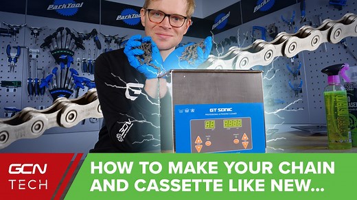 66K views · 21 reactions | Cleaning your bike chain and cassette to make it like new can take a lot of time and effort to remove the grease, dirt and old lube. But with the help of an an ultrasonic cleaner you can get a bicycle chain and gears sparkling again thanks to technology. In this video Ollie discusses the basics of cleaning cycling components with a sonic bath. | GCN Tech | Facebook