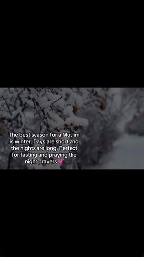 Layla Belle on Instagram: "Don’t take the winter season for granted. With Ramadan less than 24 days away, take advantage of the short days and long nights ❤️ we are currently in the month of Sha’ban right now so this is the perfect time! Fast if you can, pray the night prayers, engage in a lot of good deeds. #reels #muslim #fyp #explore #islamicpost"