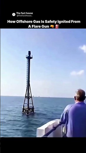 This Is How Offshore Gas Flares Are Ignited Safely🔥