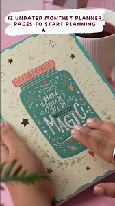 Doodle A5 Undated Notebook| 12-Month Planner + Notes | Compact Journal for Work, Study & Travel