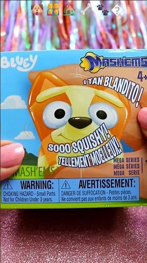 ASMR UNBOXING Bluey Mega Mashems Squishy Review ❤️#shorts #asmr #bluey #squishy #trending #viral