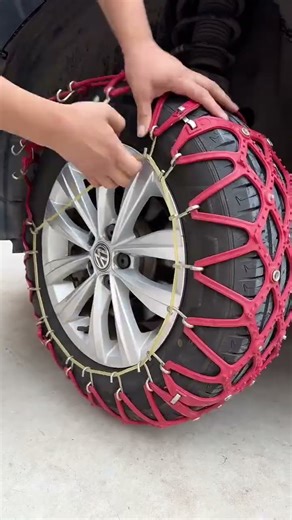 Full-coverage Oxford car snow chains, quick disassembly, easy solution, (4 large pieces combined)