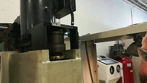 It turns out that testing the spindle motor on a fadal without it attached to the spindle is actually kinda hard! The machine has a hall effect sensor on the top of the spindle itself and if it doesn't see that turn on/off at least every three seconds while the spindle is active it assumes there's a fault and shuts down the spindle drive.. so here's my ghetto solution: a hand drill attached to a tool holder driving the spindle so the machine sees the sensor and will let me run the motor for test