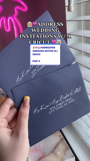 Cricut Wedding Invitations Addressing Tutorial