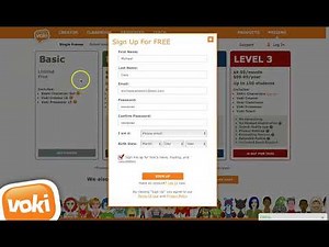 Voki Tutorial Part 1 Sign Up For Your Account