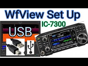 wFview Set Up -ICOM IC-7300 , USB Connection