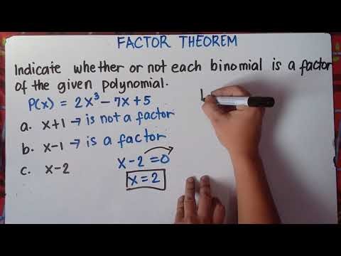 Factor Theorem Part 1 | Explain in Detailed |