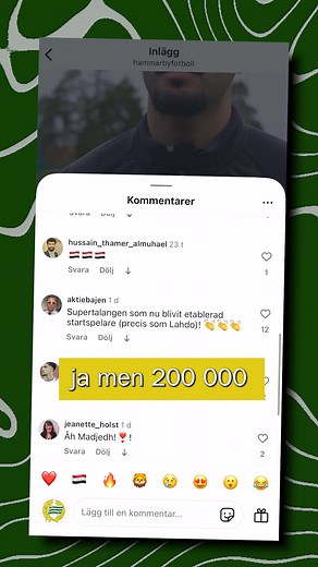16K views · 154 reactions | Monte förklarar 女-emojin... I veckans Söderstudion snackar Montader Madjed om sin och lagets fina säsong – se det nu i appen Forza Bajen  https://hammarbyfotboll.app.link/I3HzyvC72Xb | Hammarby Fotboll | Facebook
