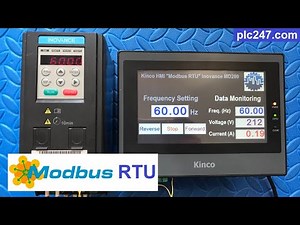 HMI Kinco "Modbus RTU" Inovance MD200 Tutorial