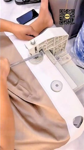 How Curtain Grommets Are Installed with a Manual Hole Punch Tool #9work