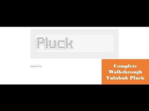 Cyber Security | Ethical Hacking | Pentesting Lab | Vulnhub | Walkthrough | Pluck