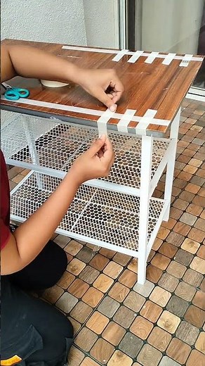 Transformed my old study table in new#homecorner#diy #makeover#study#shorts