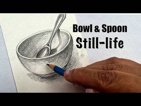 Easy Bowl Drawing Tutorial | Simple Still Life Sketch Step by Step