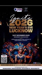The Lucknow Express | IGNITE – New Year Bash 2026 Lucknow, light up the night! 31st DECEMBER 2025 7:00PM – 12:10 AM Janeshwar Mishra Park, Gate No. 5, Gomti... | Instagram