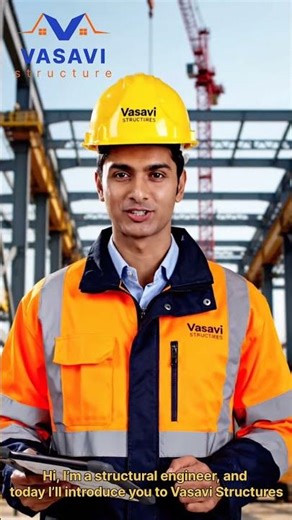 Steel Structure Construction Process | Vasavi Structure | Industrial Building Project