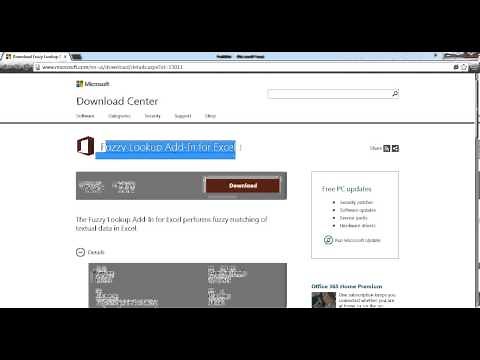 Demo - Fuzzy Lookup Add In for Excel