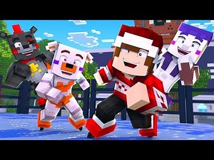 Minecraft FNAF 7 Pizzeria Simulator - ICE SKATING IN FREDDY LAND! (Minecraft Roleplay)