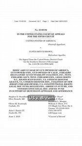 59K views · 2.8K reactions | Gun Owners of America & Gun Owners Foundation just filed an amicus brief in U.S. v. Brown supporting the right to own machine guns. ✔️ “Dangerous & unusual” doesn’t ban home possession ✔️ Machine guns aren’t inherently dangerous—or unusual ✔️ The Founders would've welcomed them Read the full brief: ⤵️ https://foundation.gunowners.org/files/legal/Brown%20amicus.pdf | Gun Owners of America | Facebook