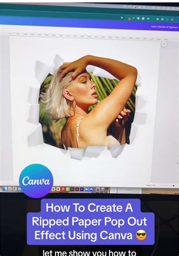 Canva Tutorial: Create Ripped Paper Effect Easily